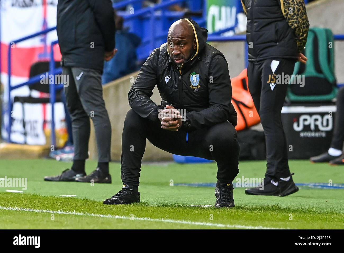 Darren Moore manager of Sheffield Wednesday during the game Stock Photo ...