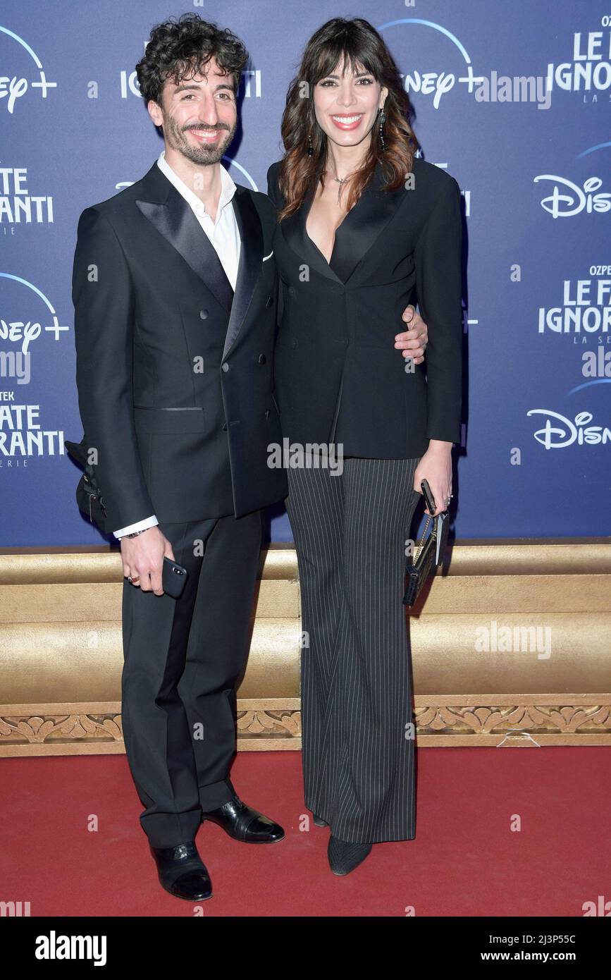 Rome, Italy. 08th Apr, 2022. Samuel Peron and Tania Bambaci attend the ...