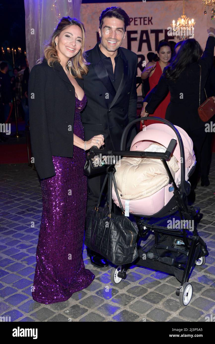Rome, Italy. 08th Apr, 2022. Mariano Di Vaio and Eleonora Brunacci ...