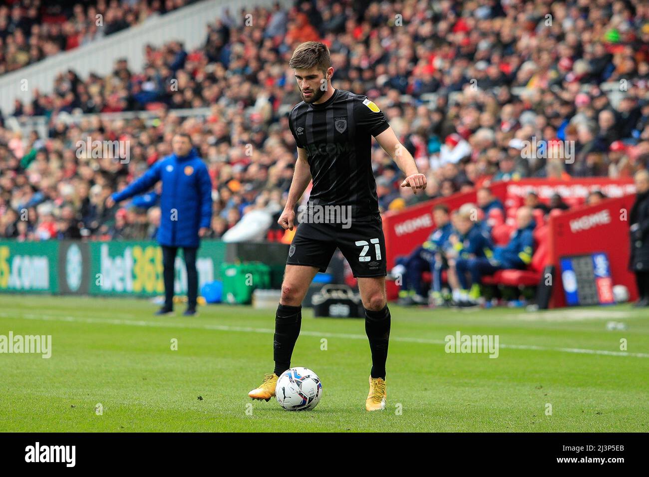 Brandon Fleming #21 of Hull City on the ball Stock Photo - Alamy