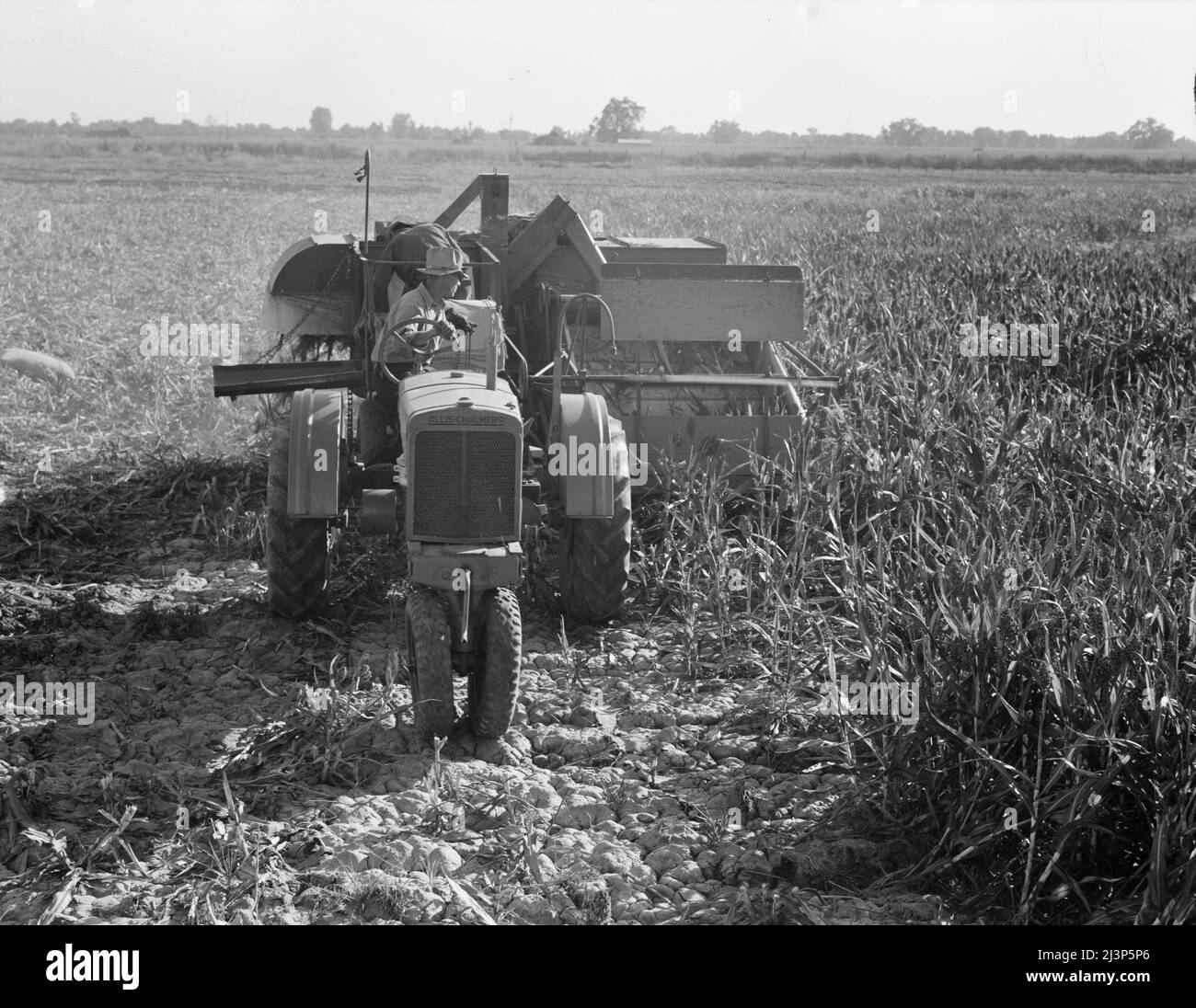 Combine harvester 1930s hi-res stock photography and images - Alamy