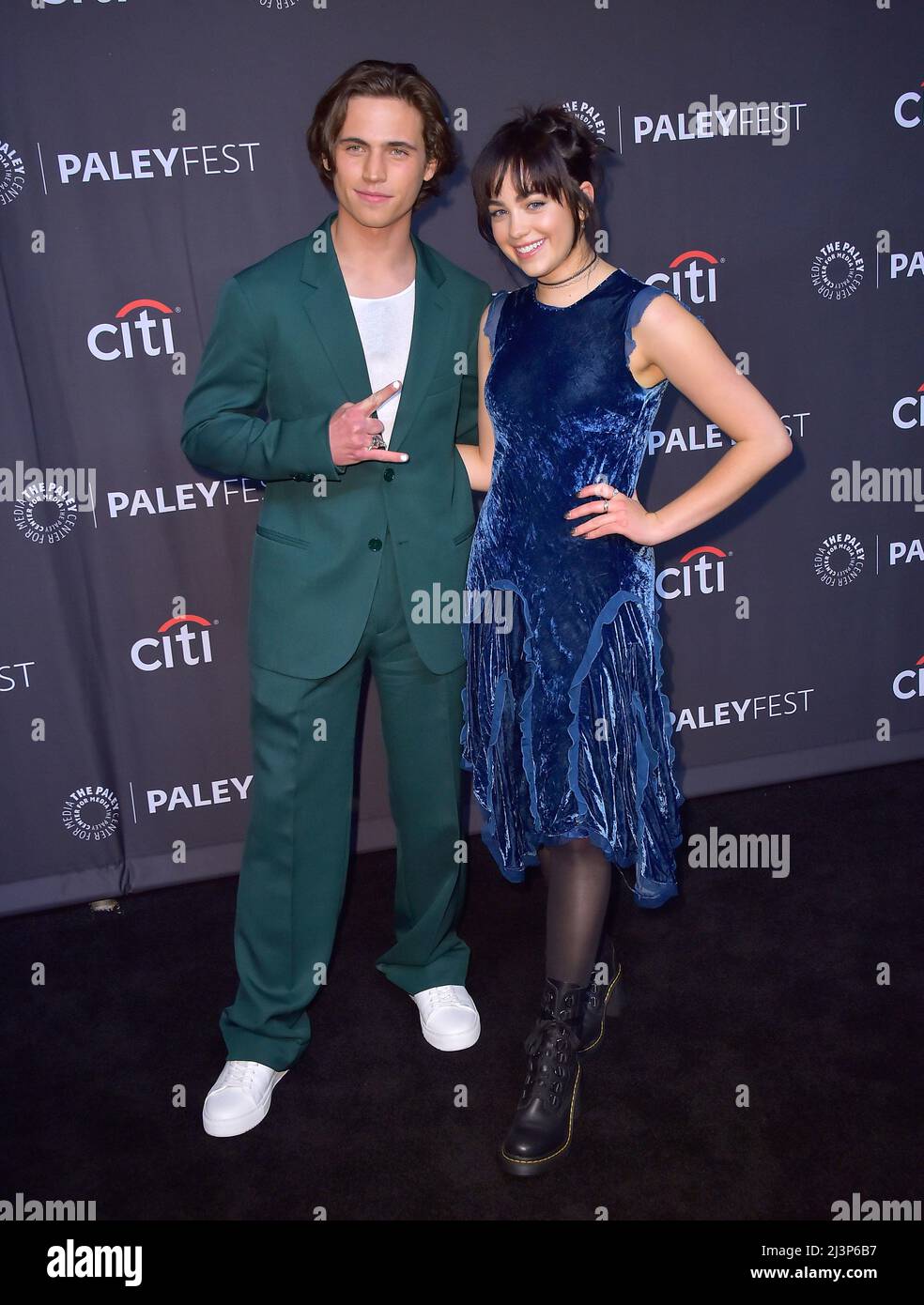 Los Angeles, USA. 08th Apr, 2022. Tanner Buchanan and Mary Mouser at ...
