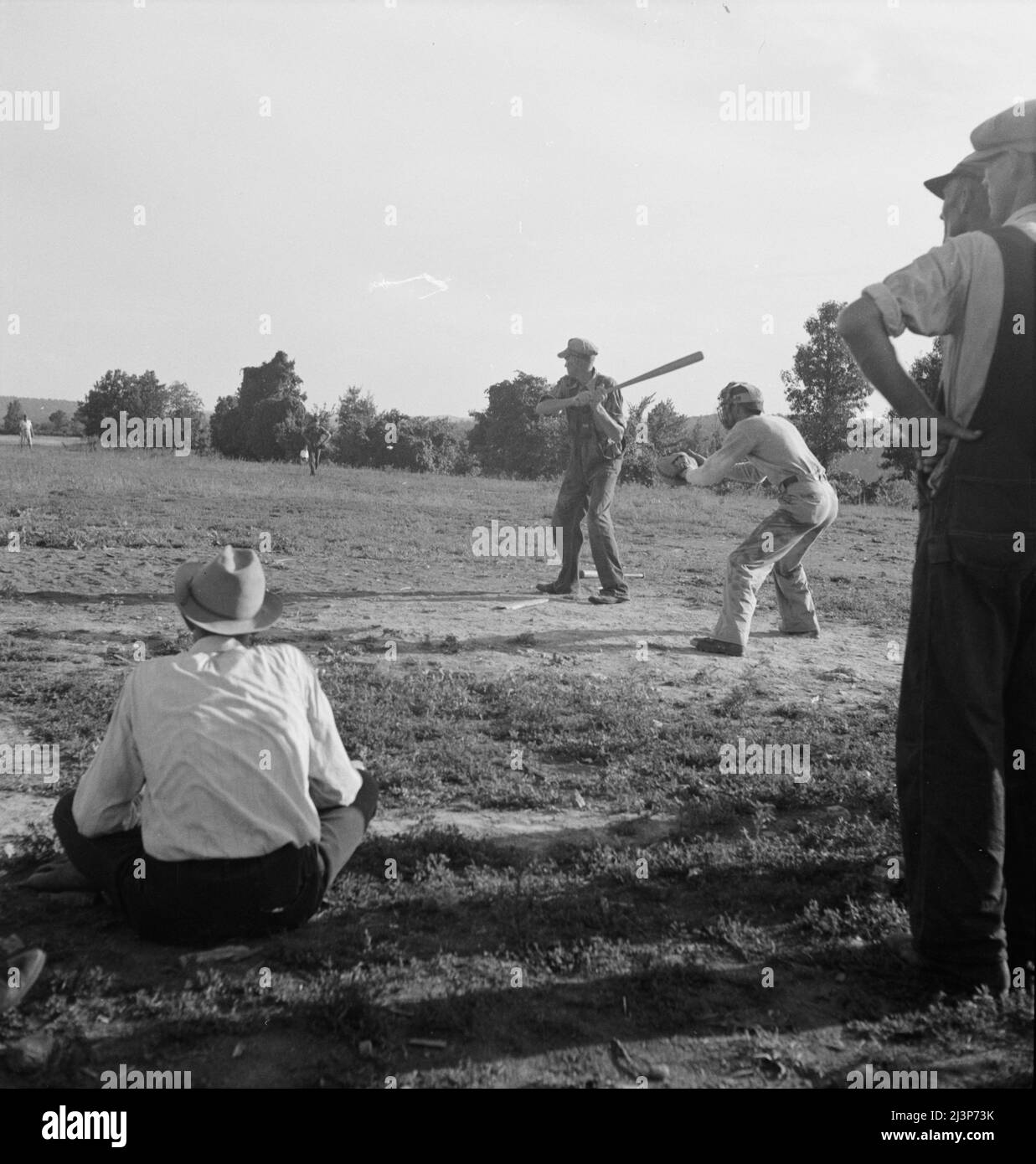 Near Mountain Home, northern Arkansas, on U.S. 62. Farmers' baseball ...