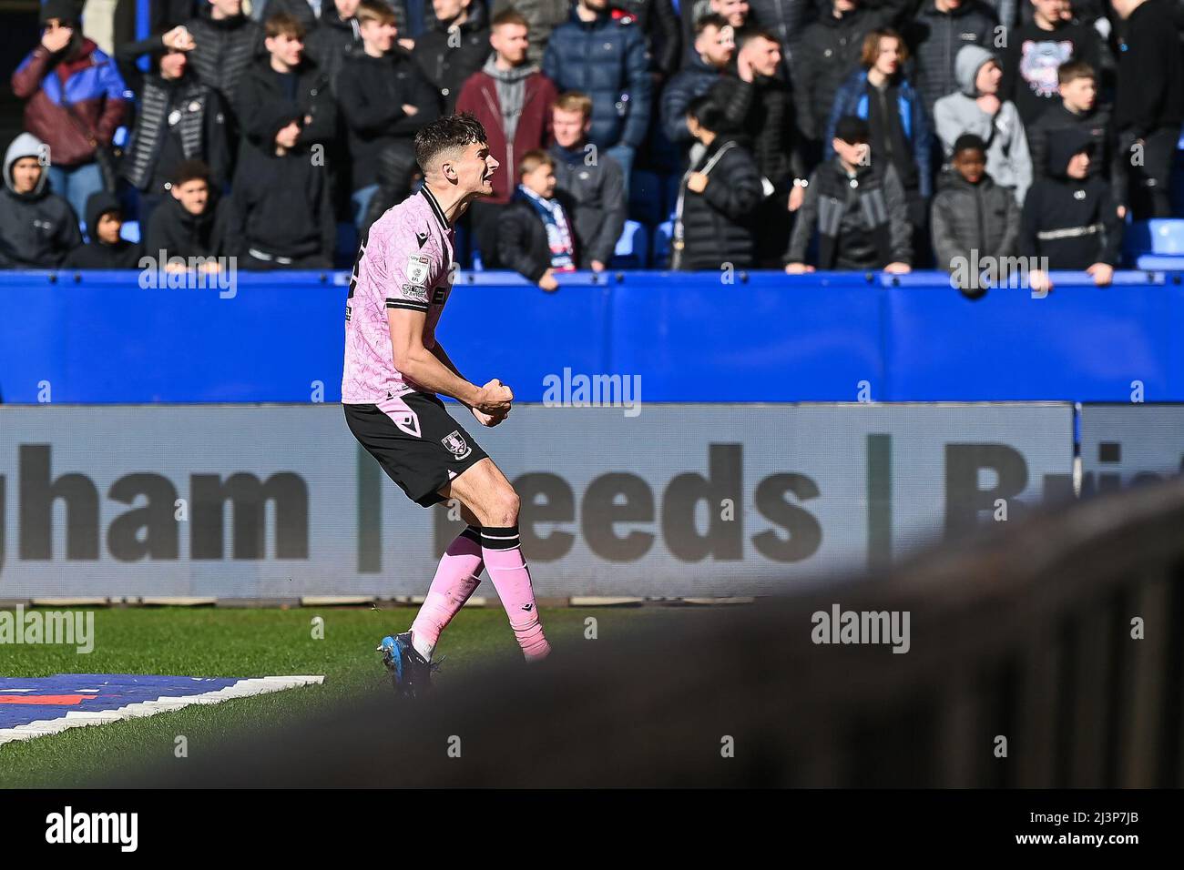 Jordan Storey #38 of Sheffield Wednesday celebrates his goal to make it ...