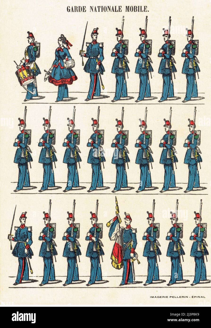 garde nationale mobile sous le Second Empire Stock Photo - Alamy