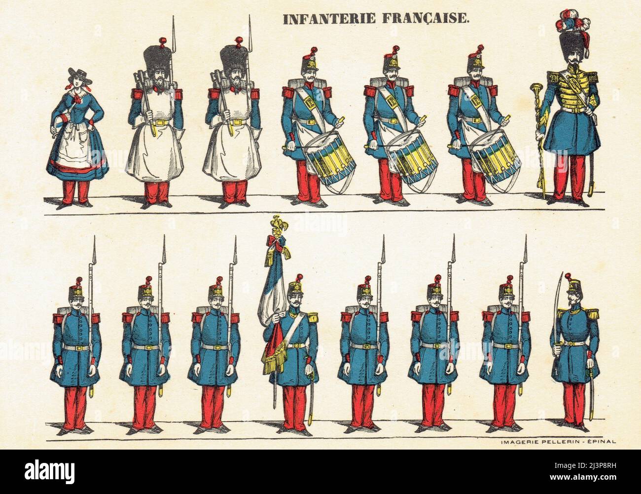 infanterie de ligne sous le Second Empire Stock Photo - Alamy