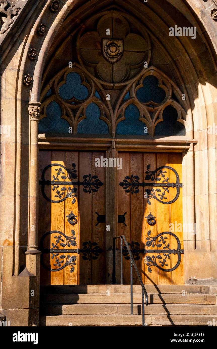 Brno, Czech Republic Gothic quatrefoil and tracery Stock Photo - Alamy