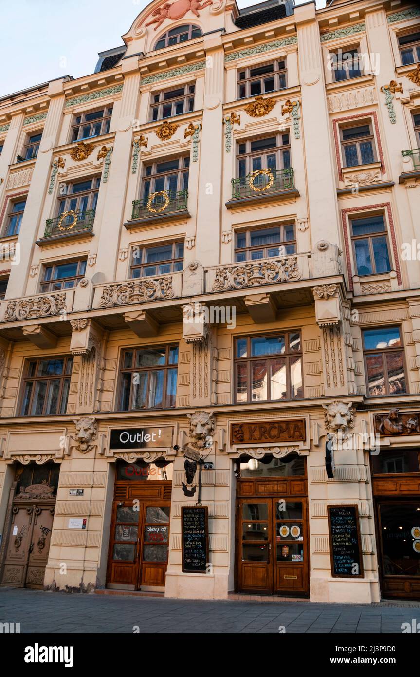 Architecture in Czech Republic city of Brno Stock Photo - Alamy