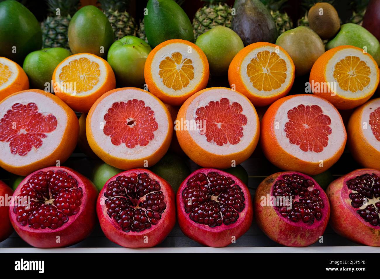 Flat fruits hi-res stock photography and images - Alamy