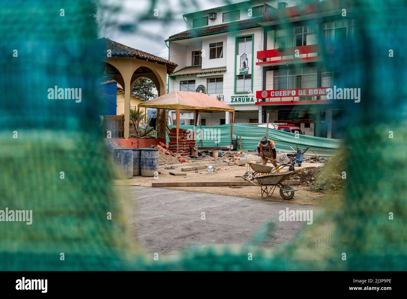 Zaruma, city destroyed by illegal mining, Ecuador Stock Photo - Alamy