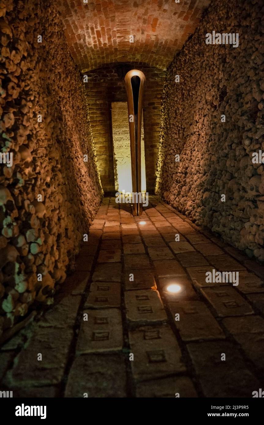 Underground Brno Ossuary, Church of St. James, Brno, Czech Republic ...