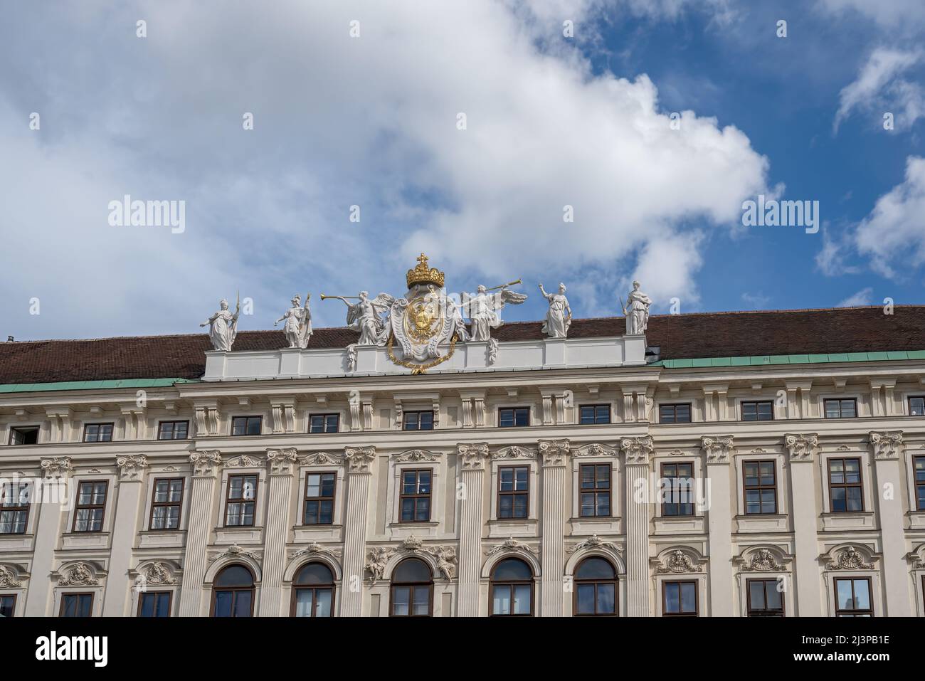 Imperial Chancellery Wing of Hofburg Palace - Vienna, Austria Stock ...