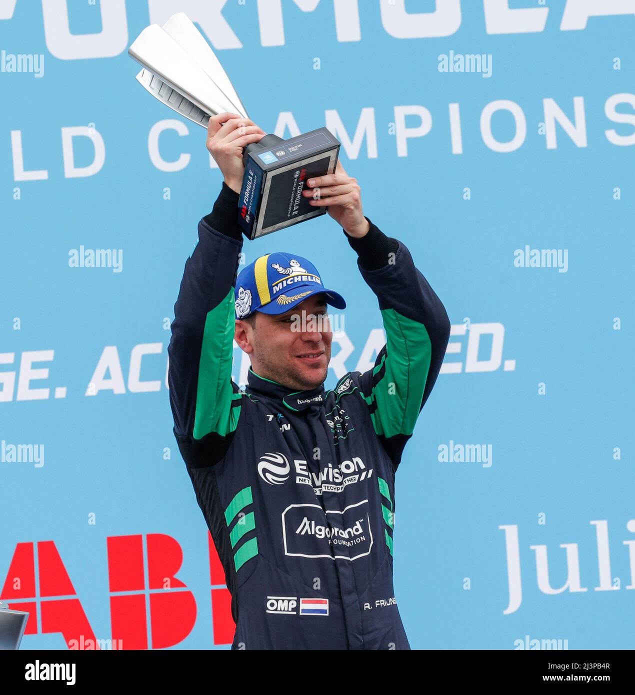 April 9, 2022, Rome, Italy: Second placed Robin Frijns of Envision ...