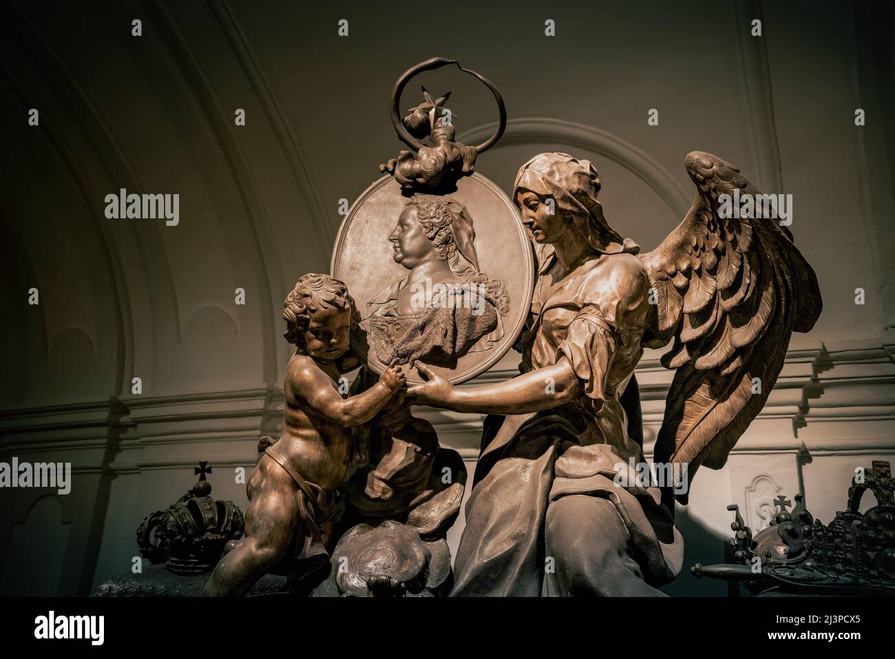 Vienna, Austria - Oct 13, 2019: Empress Elisabeth Christine, Charles VI ...