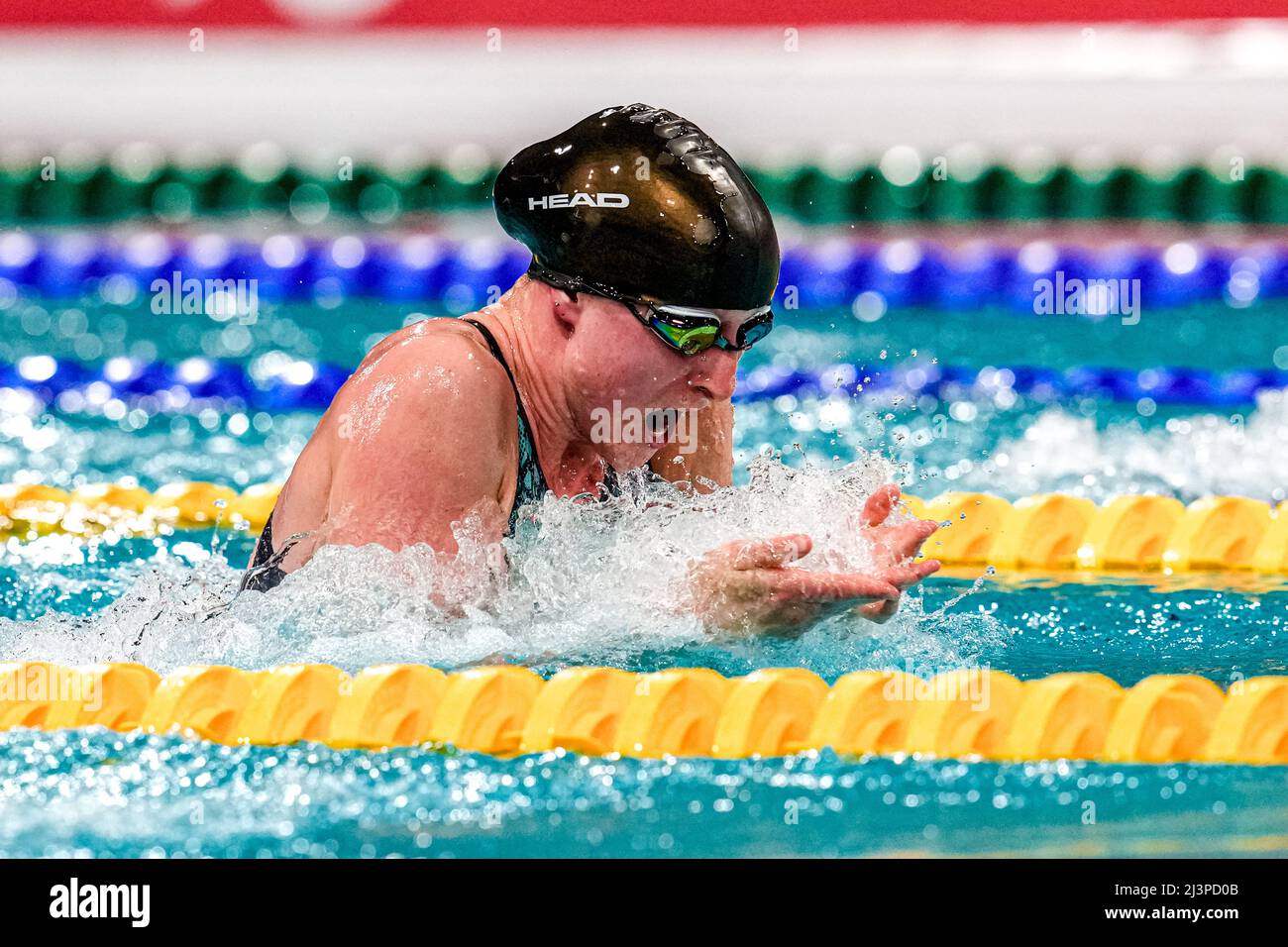EINDHOVEN, NETHERLANDS - APRIL 9: Manon Kloosterman competing in the ...