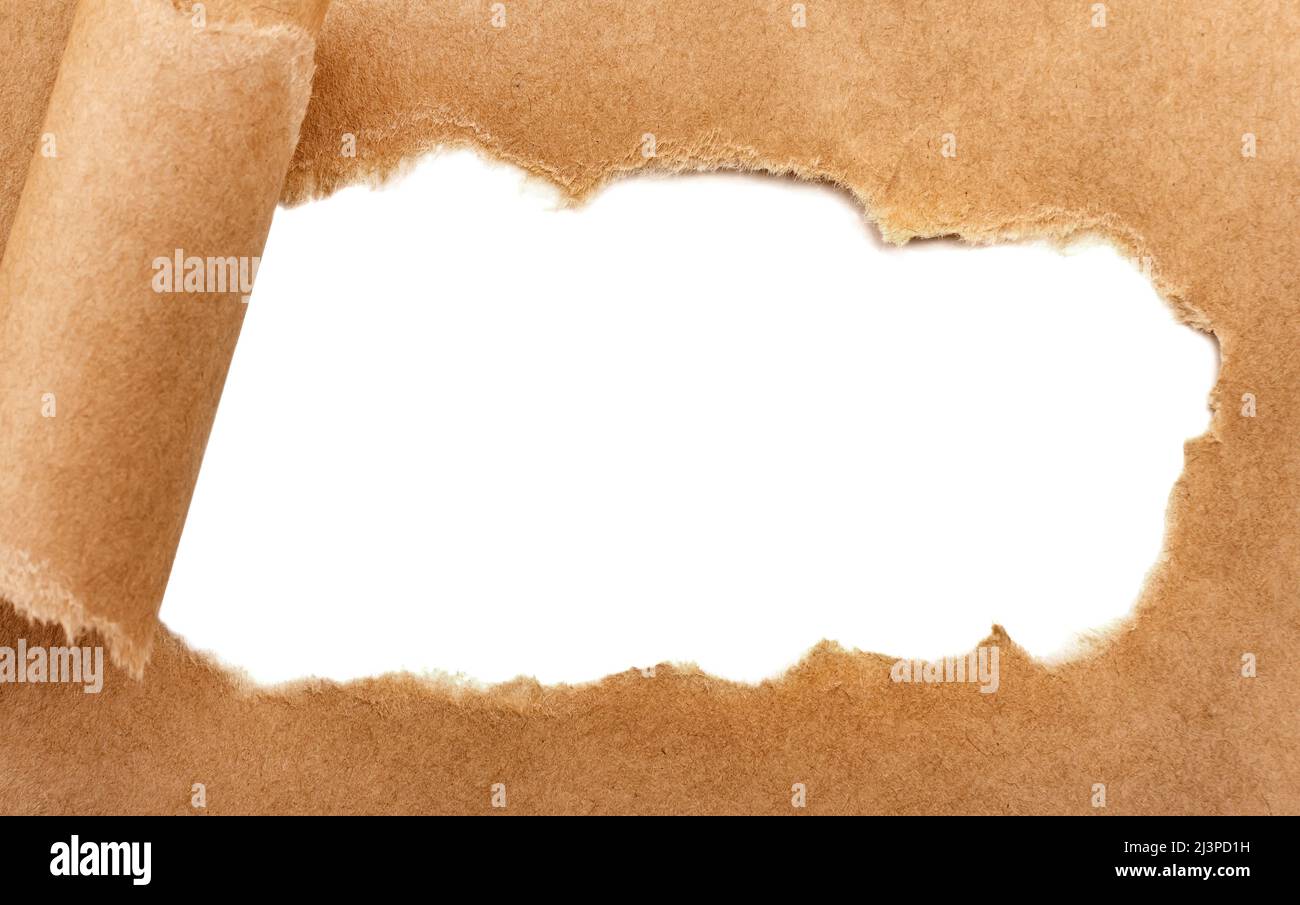 Old retro brown paper with free space for inscriptions. paper with a ...