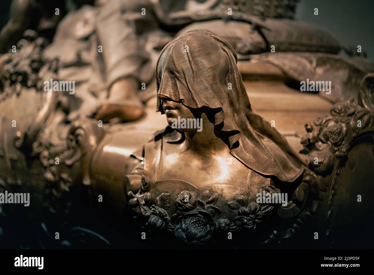 Detail of Empress Elisabeth Christine, Charles VI wife, sarcophagus at ...