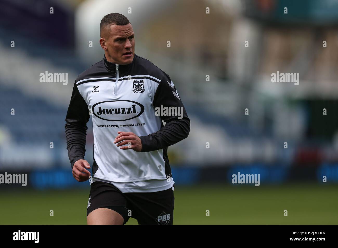Kane Evans #16 of Hull FC during pre-game warm up Stock Photo - Alamy
