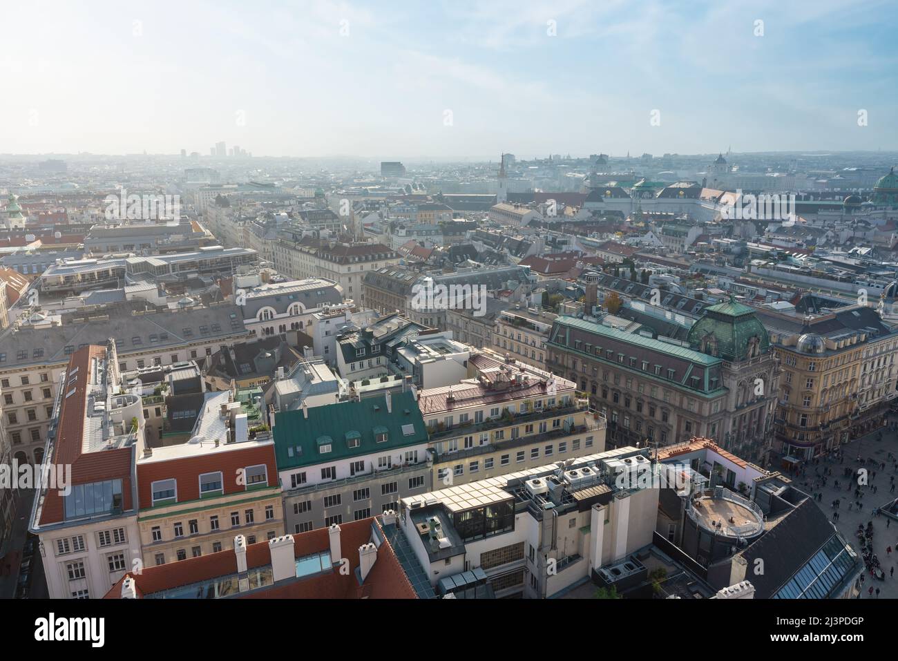 Aerial view above city vienna hi-res stock photography and images - Alamy