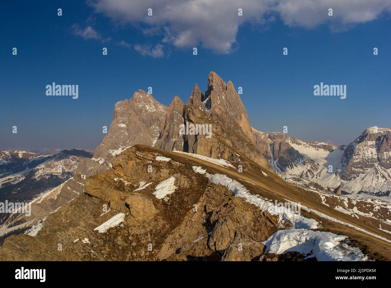 Hiking in seceda hi-res stock photography and images - Alamy