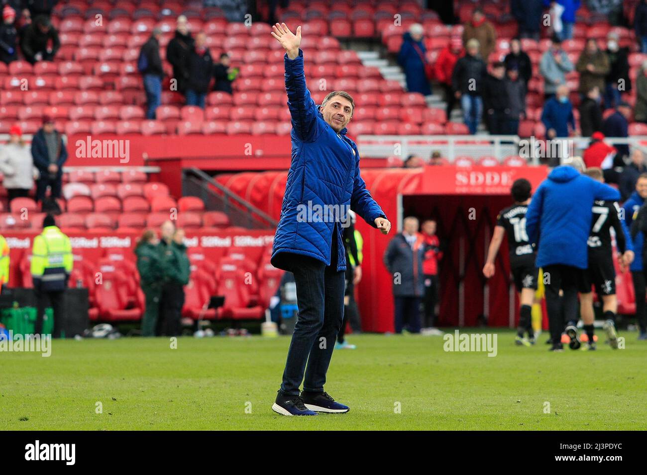 Middlesbrough, UK. 09th Apr, 2022. Shota Arveladze manager of Hull City ...