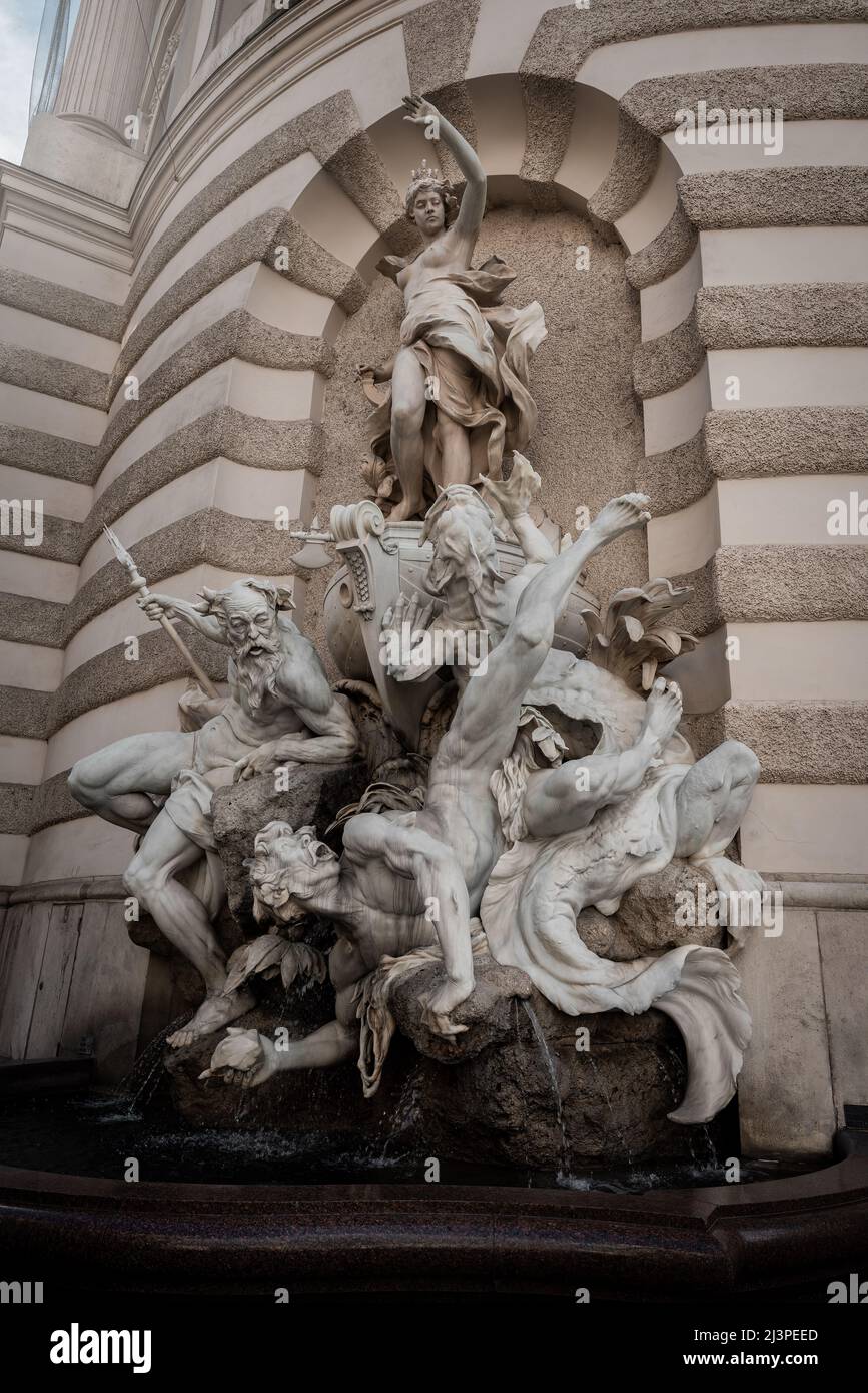 Power at Sea (Macht zur See) Fountain at Saint Michael Square by Rudolf ...