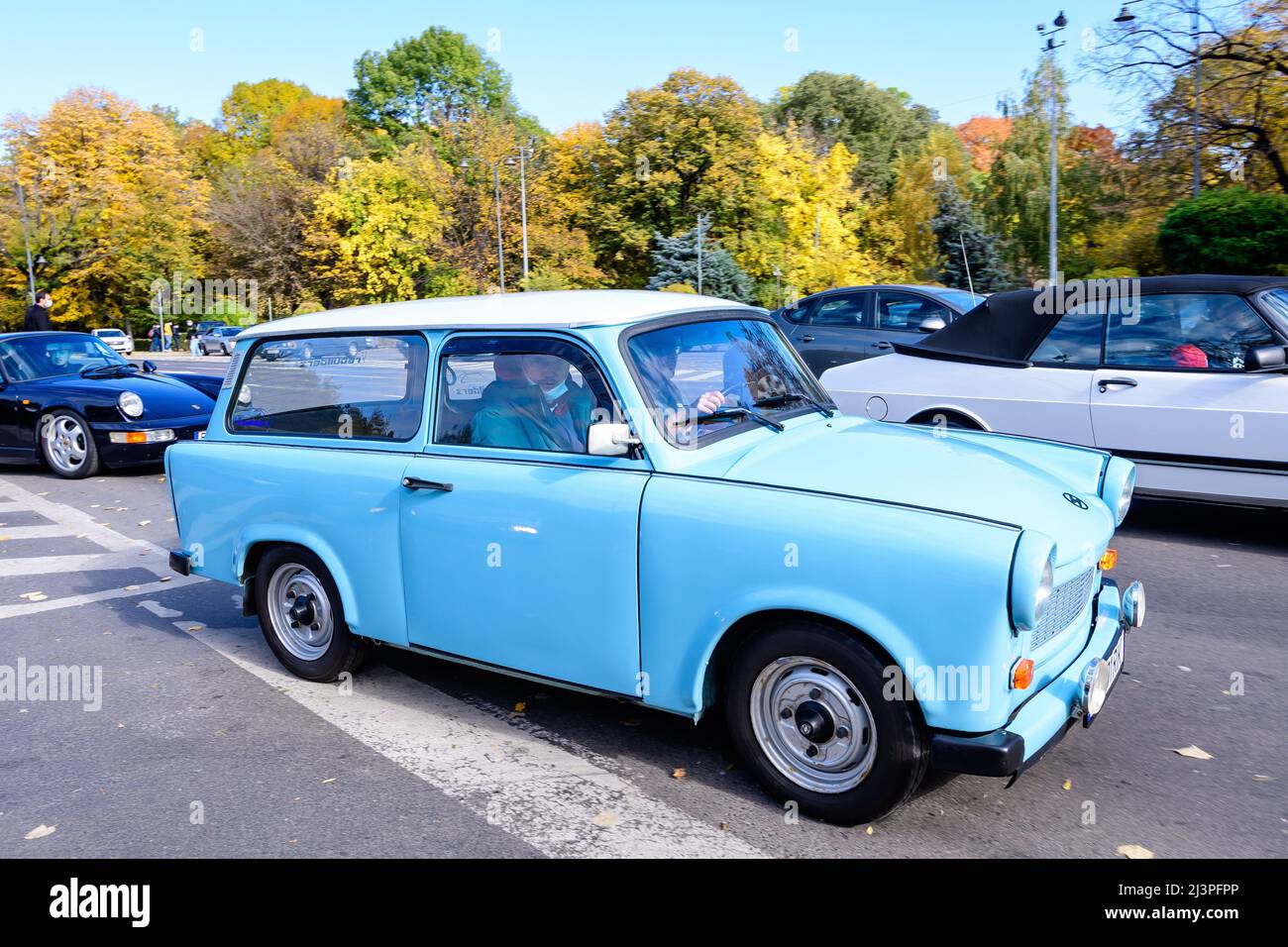 Blue trabant hi-res stock photography and images - Alamy
