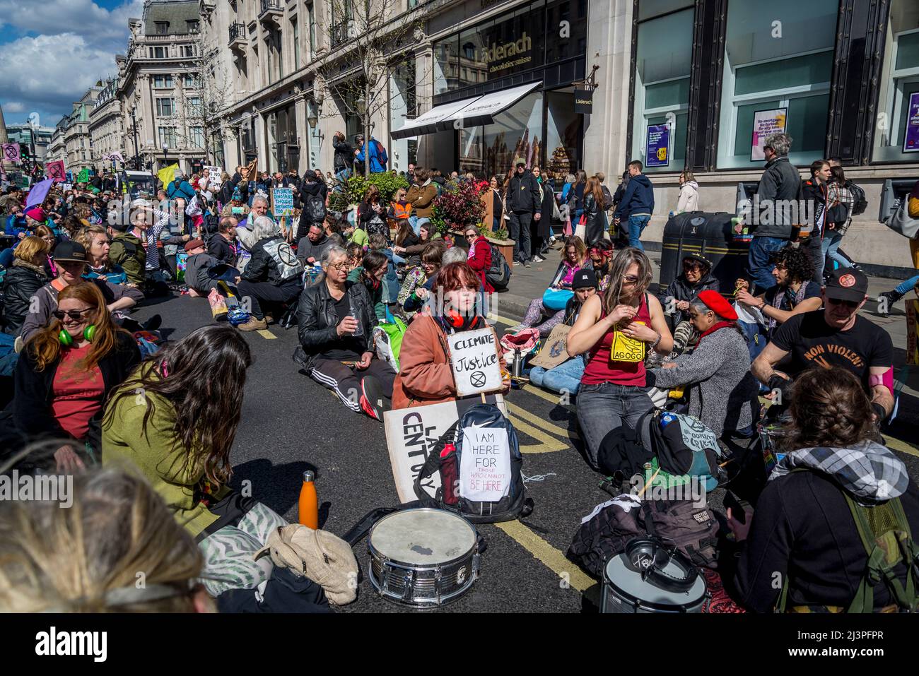 Protestors stage a sit-in in Regent Street, We Will Not Be Bystanders ...