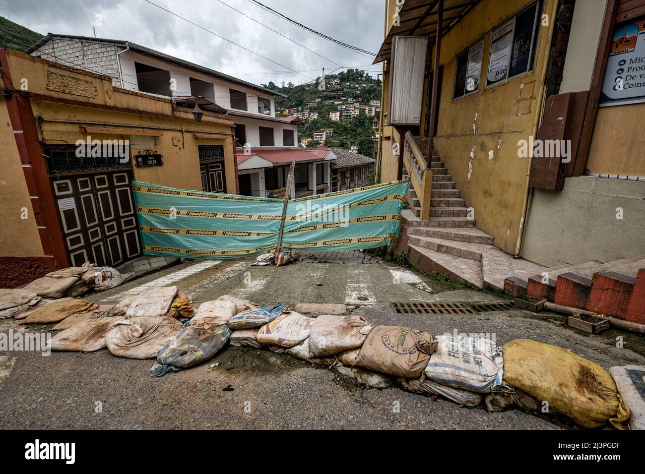 Zaruma, city destroyed by illegal mining, Ecuador Stock Photo - Alamy