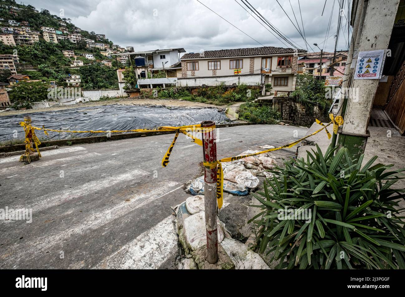 Zaruma, city destroyed by illegal mining, Ecuador Stock Photo - Alamy