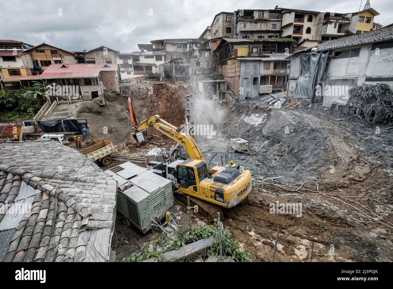 Zaruma, city destroyed by illegal mining, Ecuador Stock Photo - Alamy