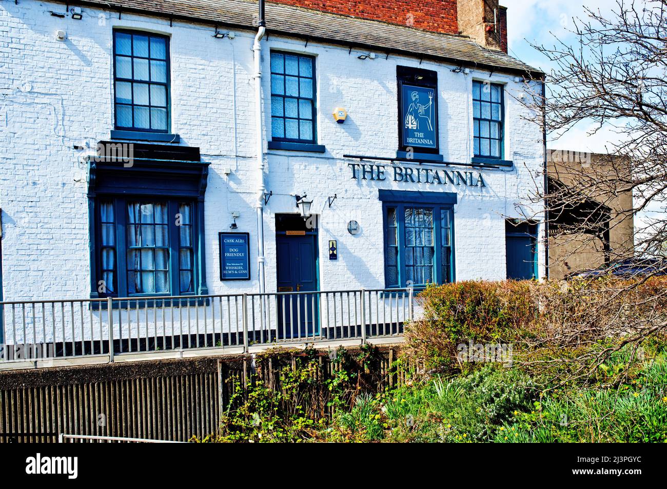 The Britannia Pub, Archer Street, Darlington, England Stock Photo - Alamy
