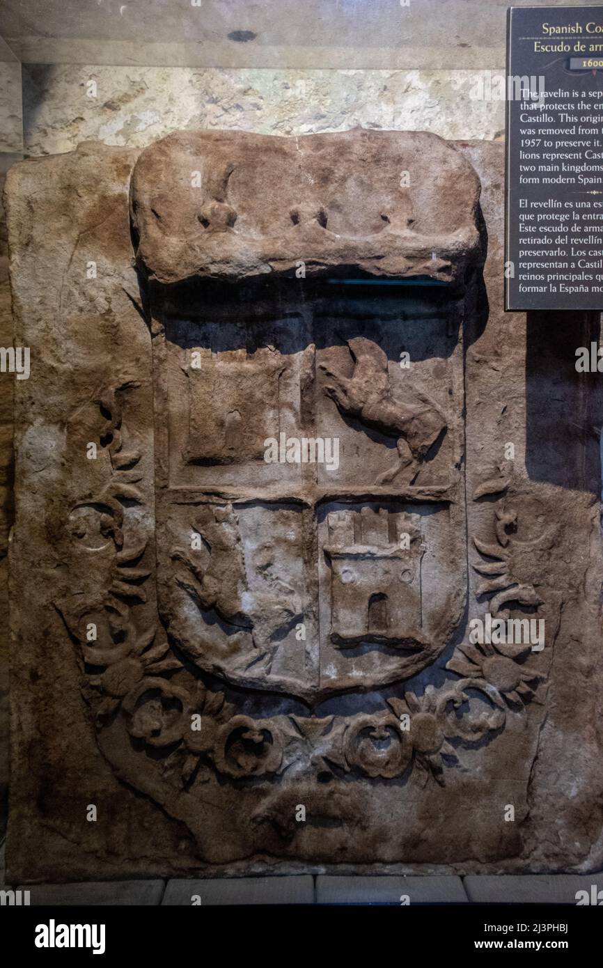 The Spanish Crest of Aragon and Castile Stock Photo - Alamy