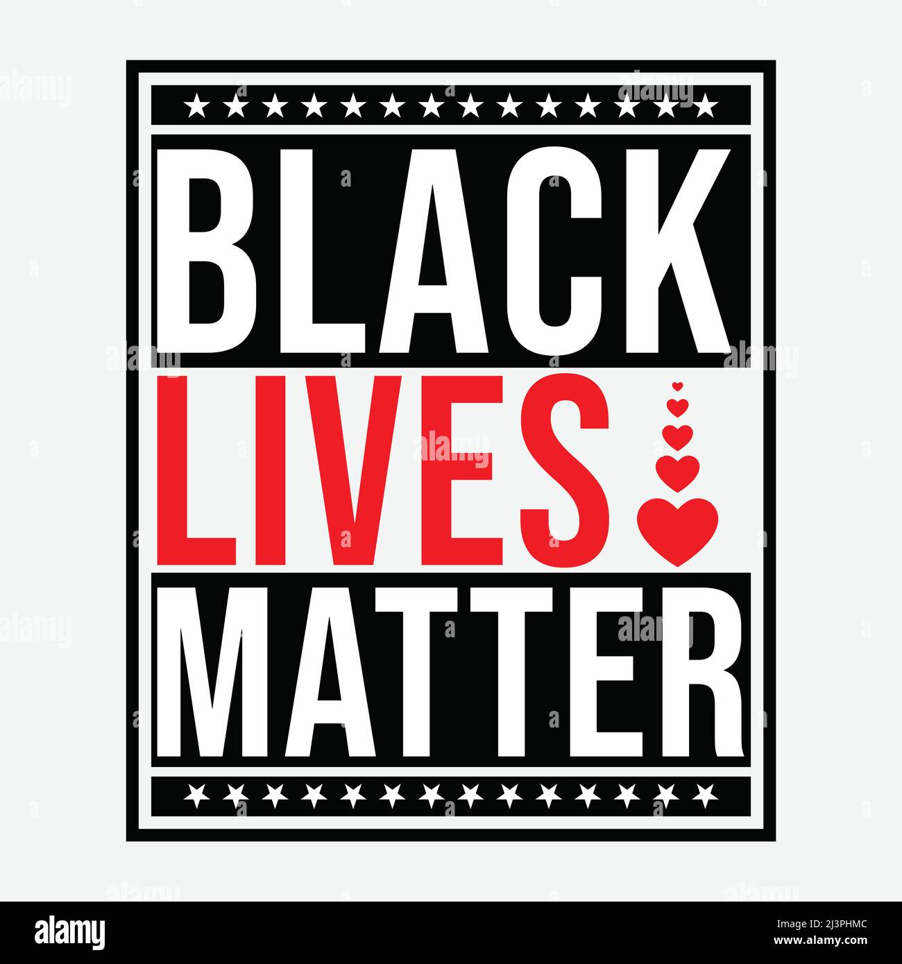 Black Lives Matter. Protest Banner about Human Right of Black People in ...