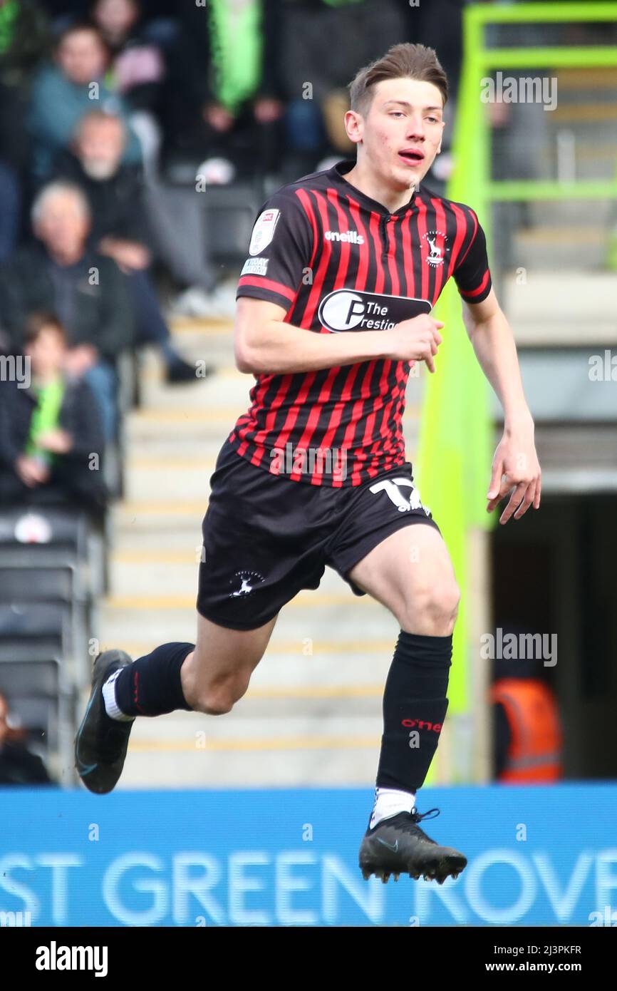 NAILSWORTH, UK. APR 9TH Joe Grey of Hartlepool United pictured during ...