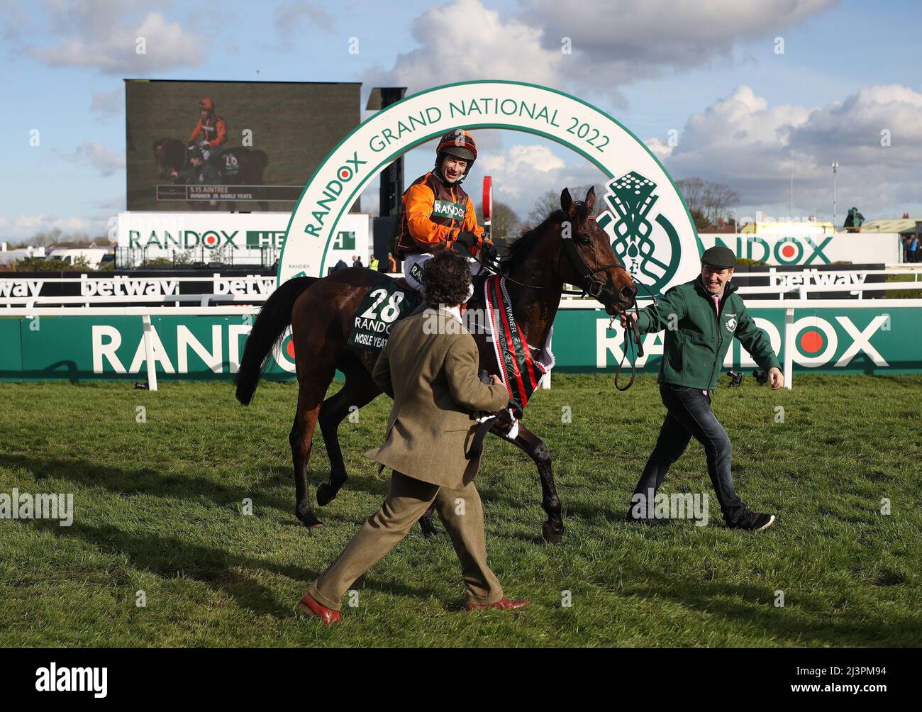 Sam waley cohen grand national winner hi-res stock photography and ...