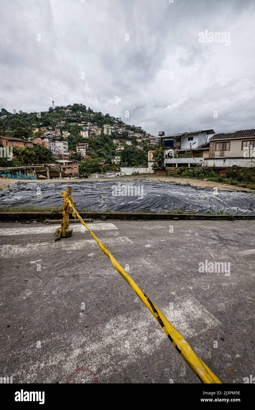 Zaruma, city destroyed by illegal mining, Ecuador Stock Photo - Alamy