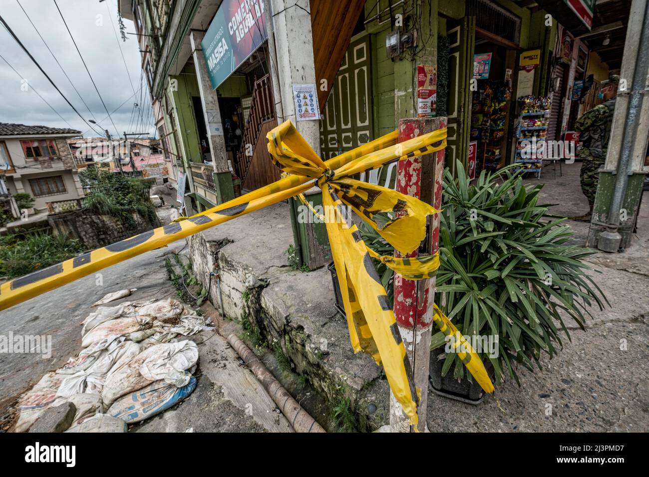 Zaruma, city destroyed by illegal mining, Ecuador Stock Photo - Alamy
