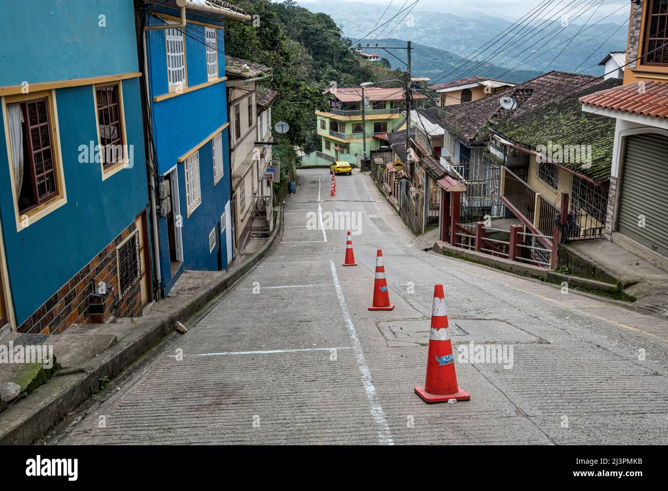 Zaruma, city destroyed by illegal mining, Ecuador Stock Photo - Alamy