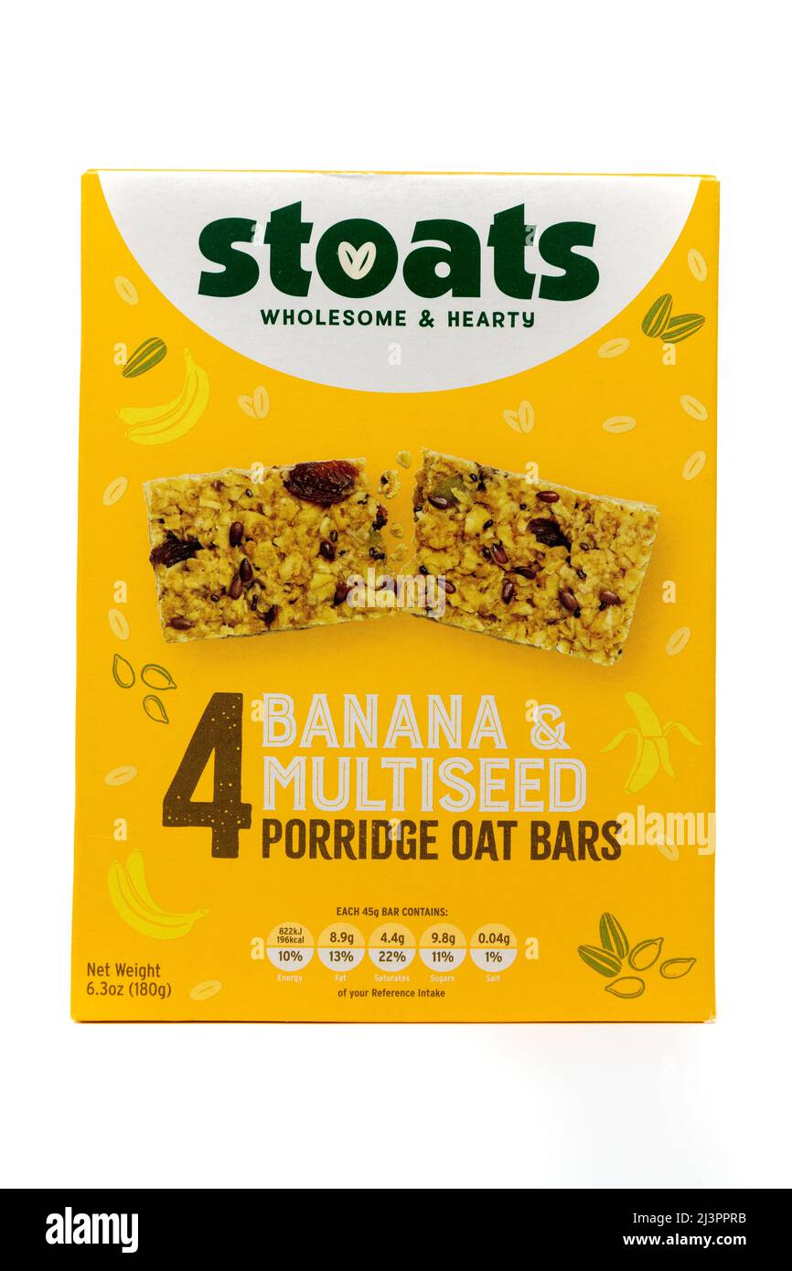 Stoats - Banana & Multiseed Porridge Bars Stock Photo - Alamy