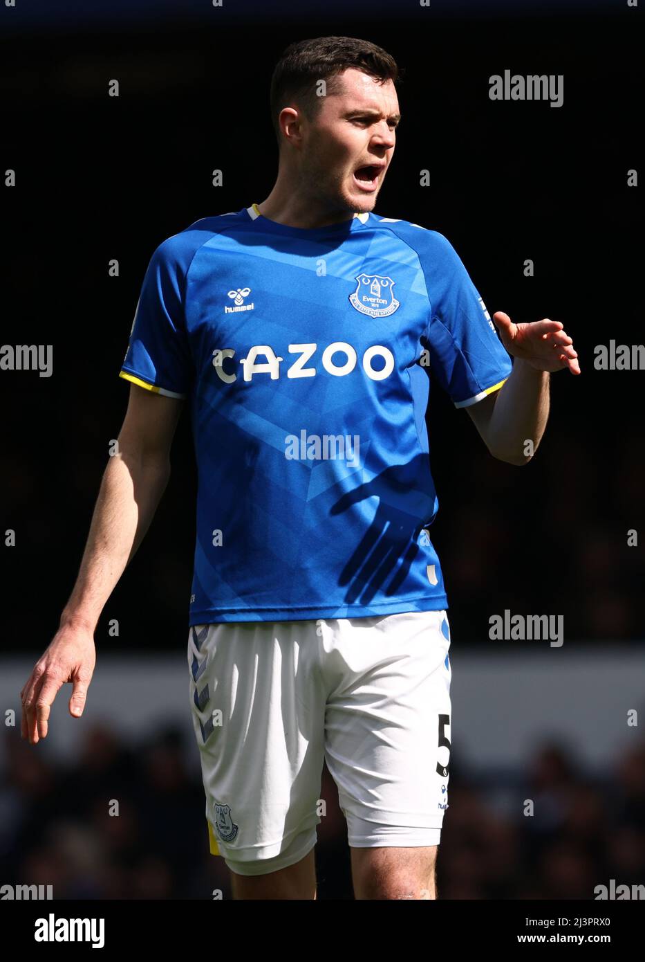 Liverpool, England, 9th April 2022. Michael Keane of Everton during the ...