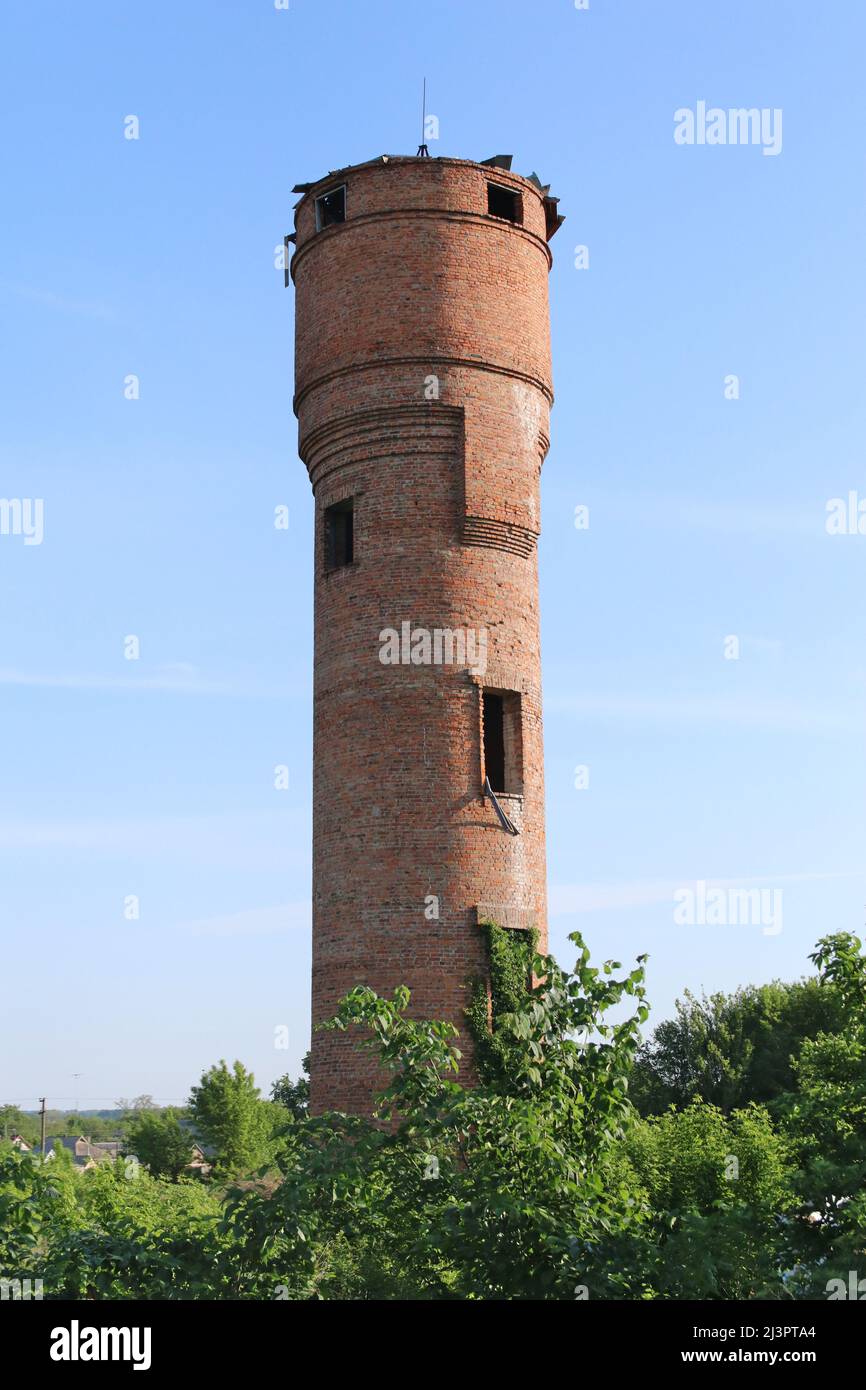 Old brick building water tank hi-res stock photography and images - Alamy