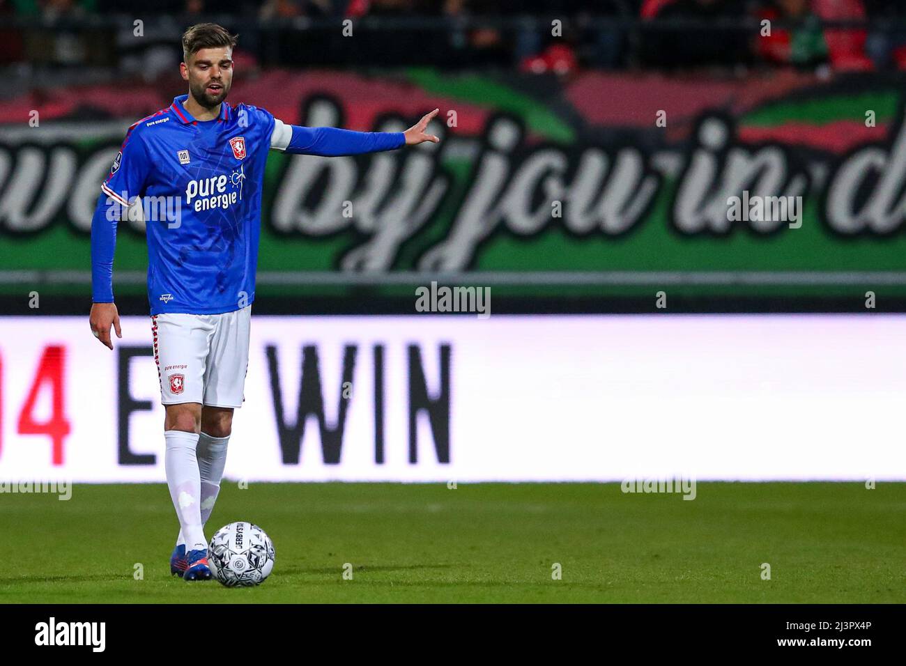 NIJMEGEN, NETHERLANDS - APRIL 9: Robin Propper of FC Twente during the ...