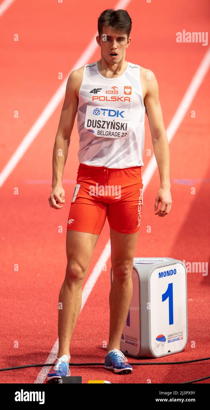 Kajetan Duszynski competing in the 400m heats on Day One of the World ...