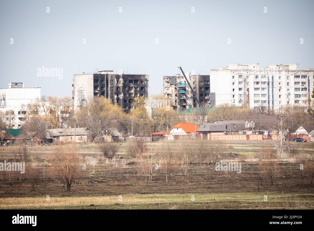 bucha massacre and identification of dead bodies Stock Photo - Alamy