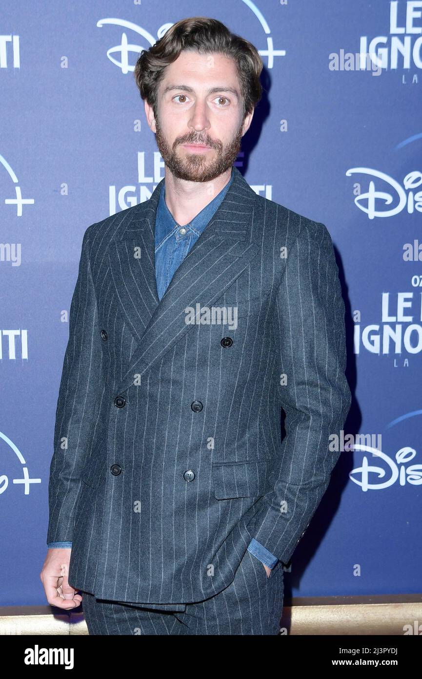 Rome, Italy. 08th Apr, 2022. Jacopo Rampini attends the red carpet of ...
