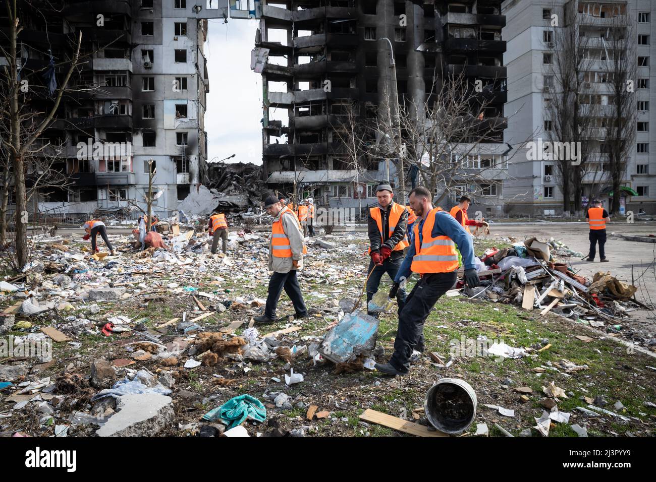 bucha massacre and identification of dead bodies Stock Photo - Alamy