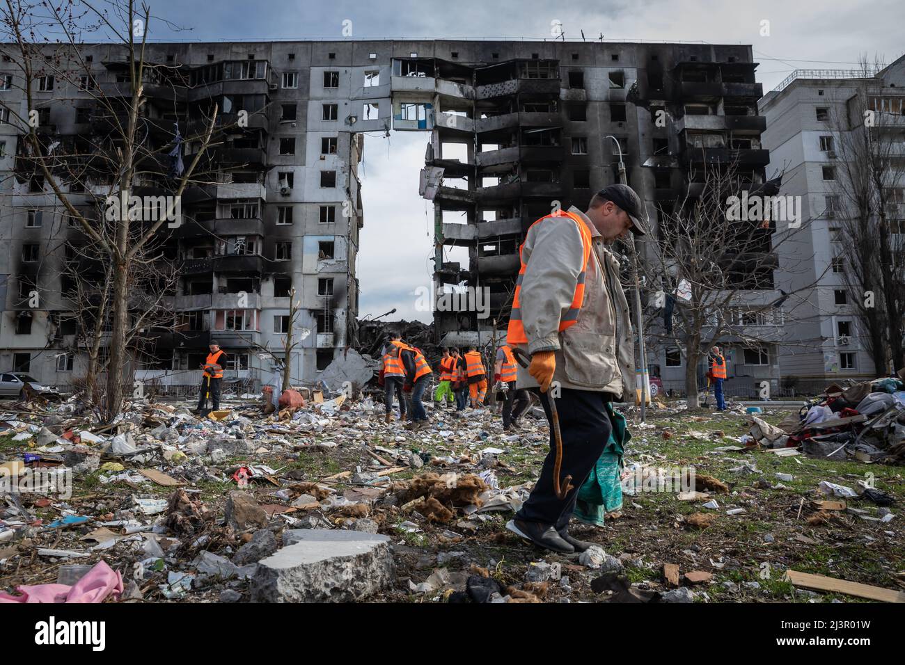 bucha massacre and identification of dead bodies Stock Photo - Alamy