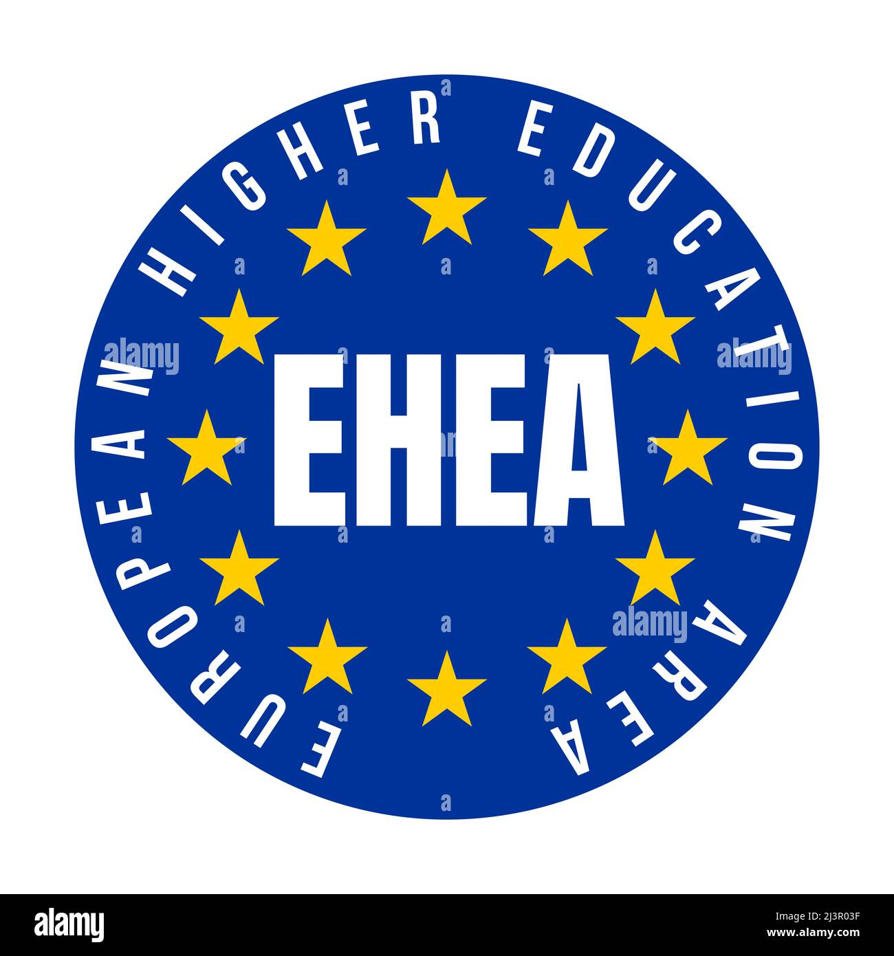 EHEA European higher education area symbol icon Stock Photo - Alamy