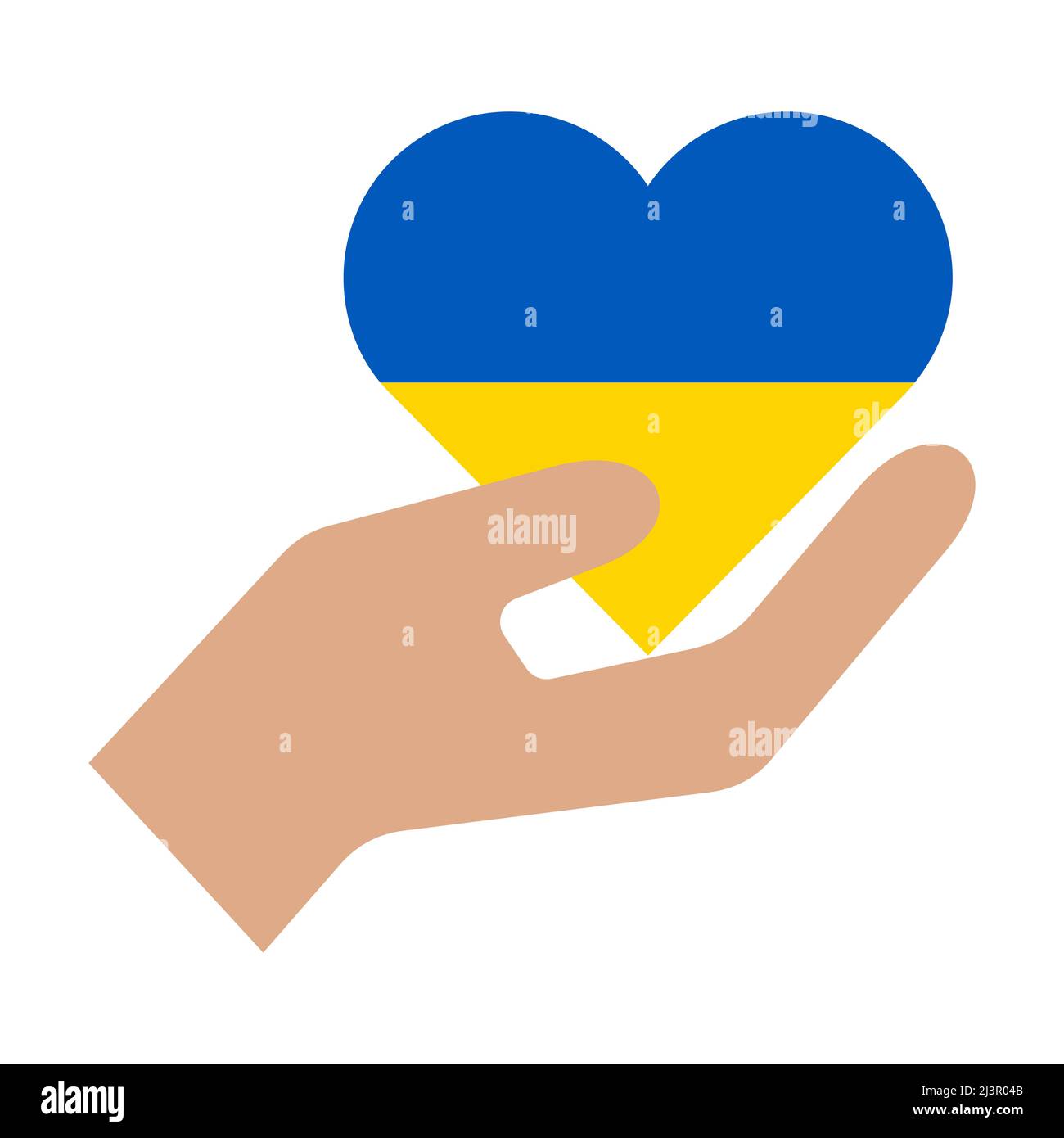 Donate to help and support Ukraine symbol icon Stock Photo - Alamy